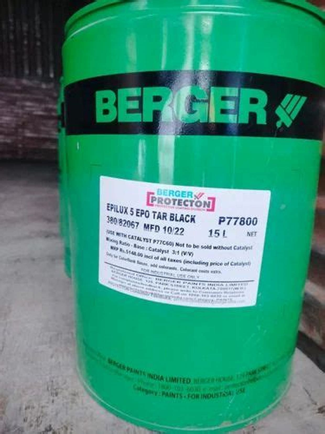 Berger Epilux 5 Coal Tar Epoxy ₹ 180 » TDSMSDS